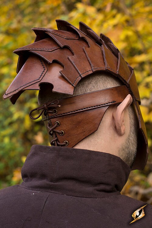 Assasin Helmet - Brown - LARGE – LARP Gear