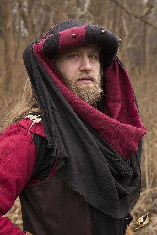 Turban Jafar Black/Red – LARP Gear