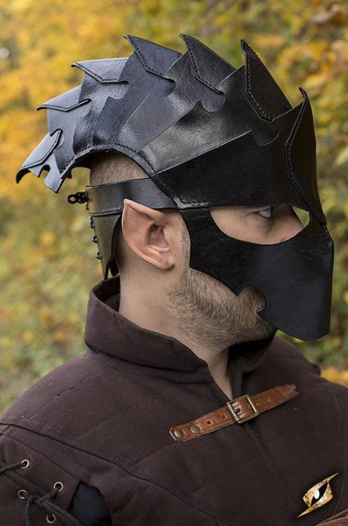 Assasin Helmet - Black - Medium – LARP Gear