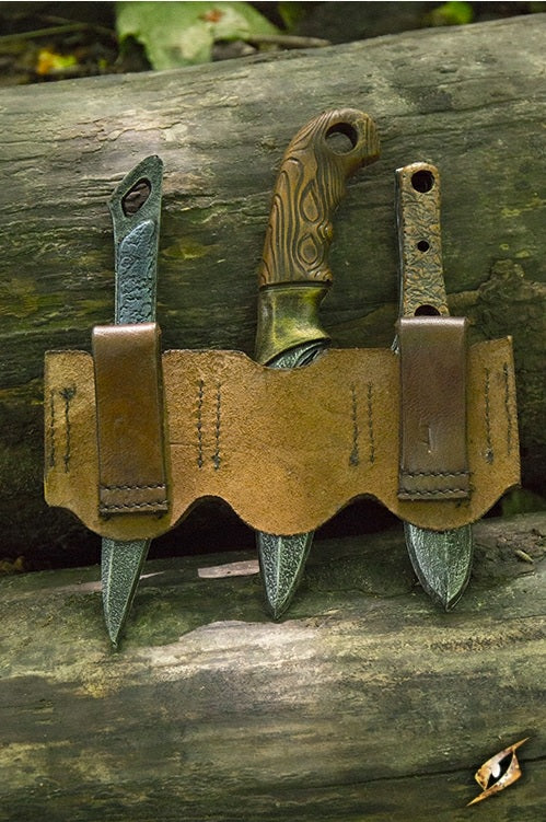 Rogue Knife Set Brown – LARP Gear