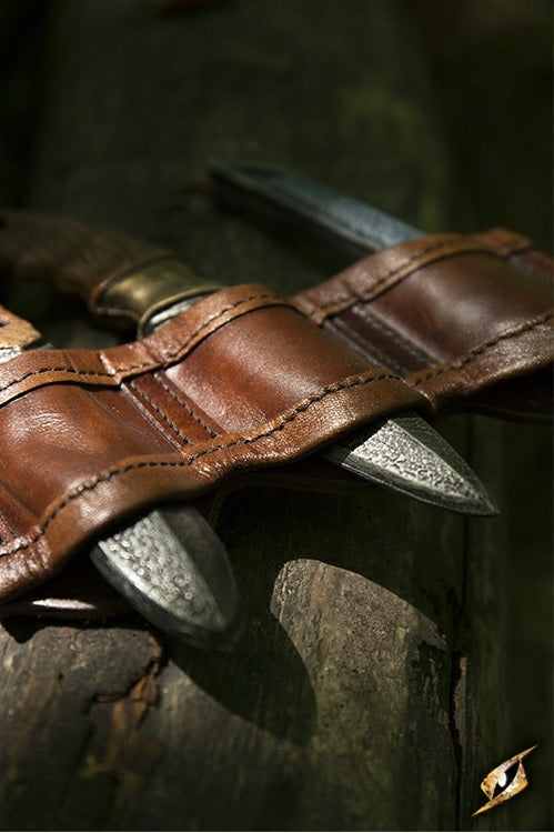 Rogue Knife Set Brown – LARP Gear